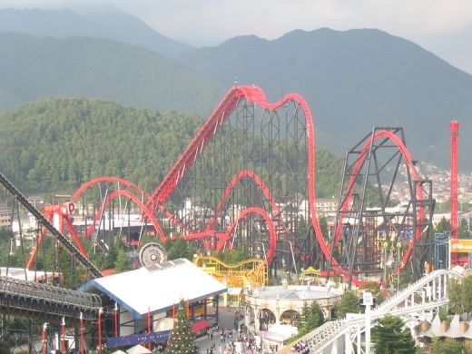 exotic rides: Roller coasters in Japan