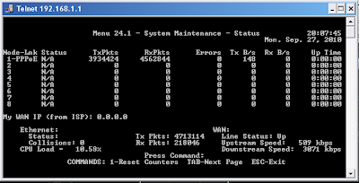 บันทึก TOT ADSL