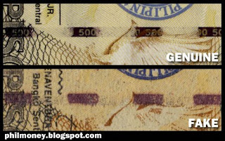 Philippine Money - Peso Coins and Banknotes: Detect Fake 500 Peso Bills