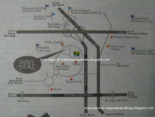 Malaysia Maps Library: Map of Laman Seri, Shah Alam