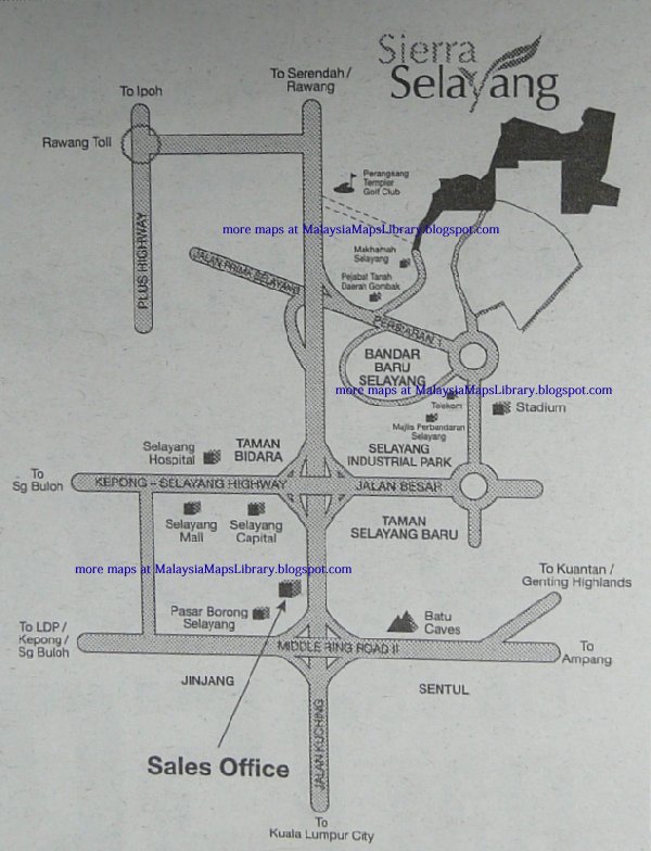 Malaysia Maps Library: Map of Sierra Selayang