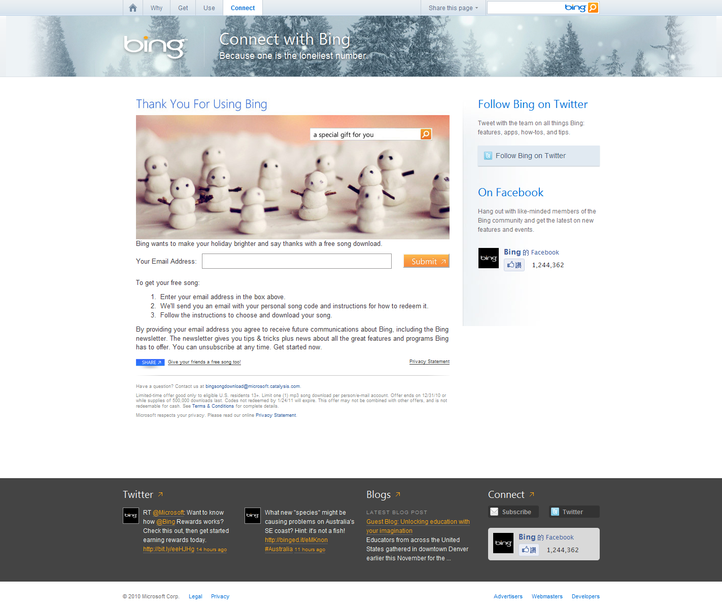 ☆ 數 位 夢 想 ☆ Digital Dream: 微軟『 Bing』也來送新年賀禮！免費下載一首正版音樂隨你挑！
