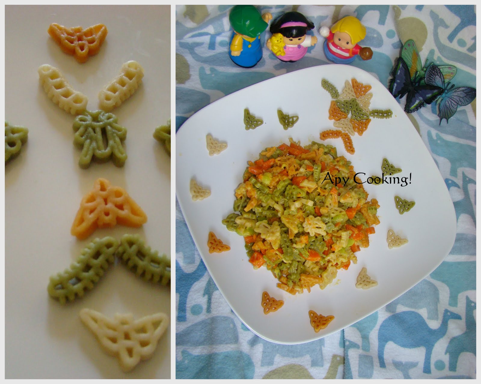 Apy Cooking: Veggie-Cheese Kiddie Pasta