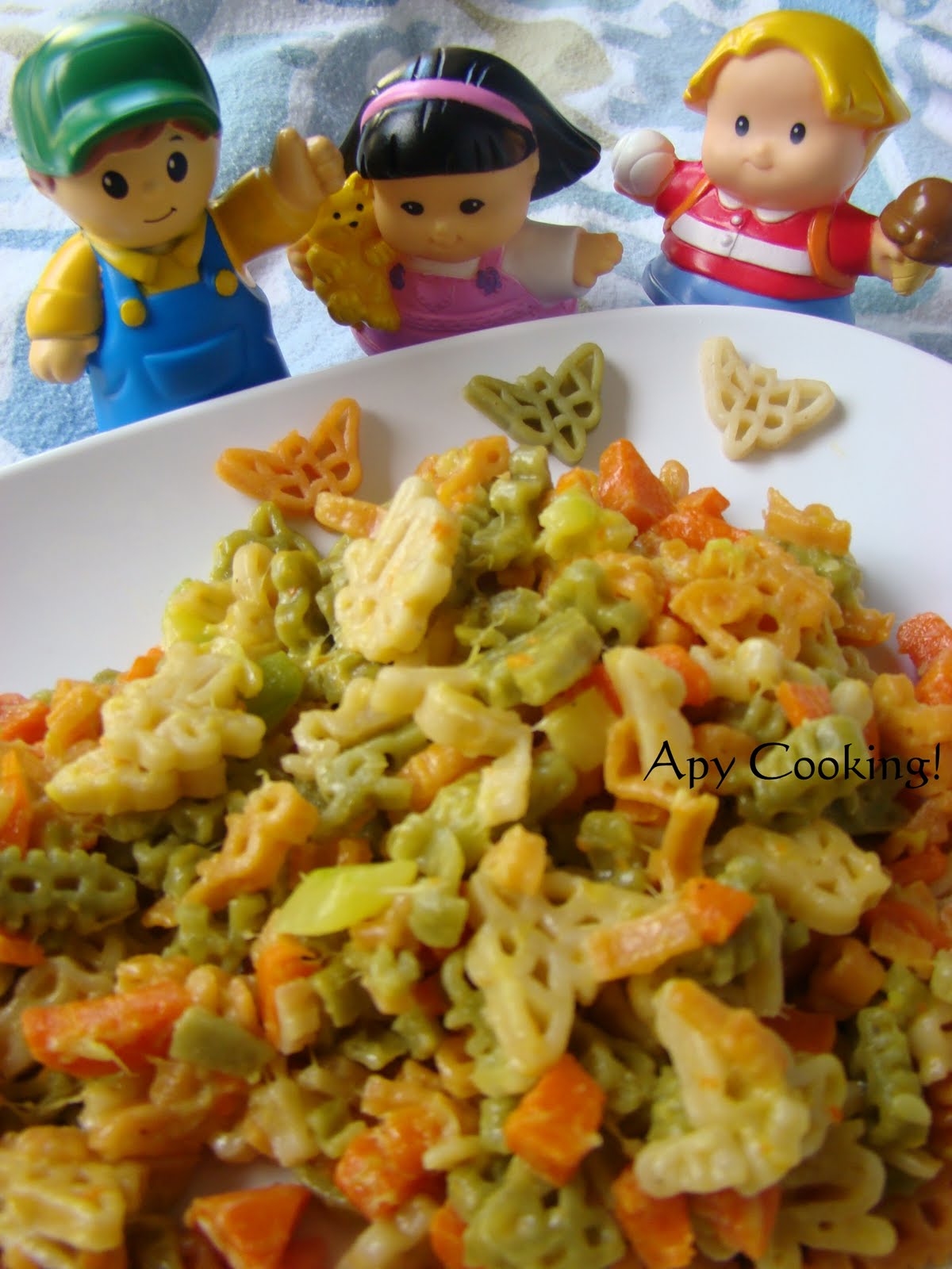 Apy Cooking: Veggie-Cheese Kiddie Pasta
