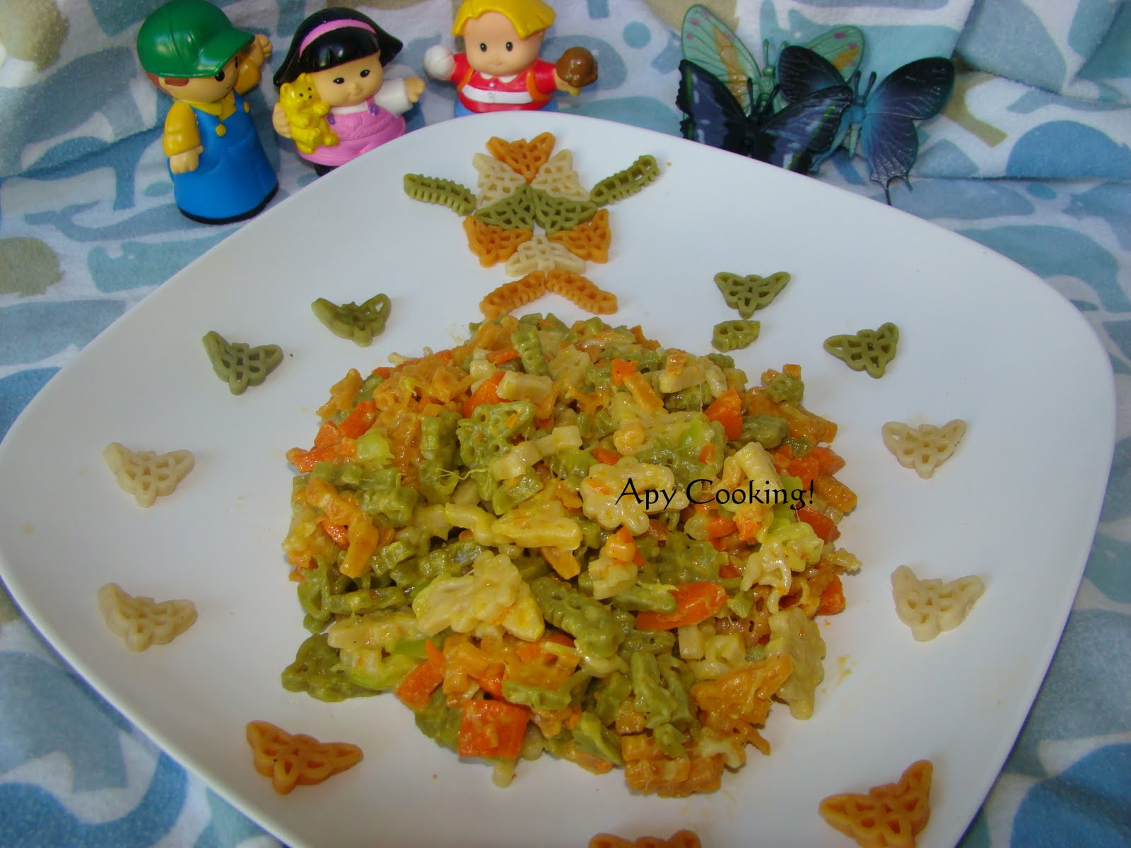 Apy Cooking: Veggie-Cheese Kiddie Pasta