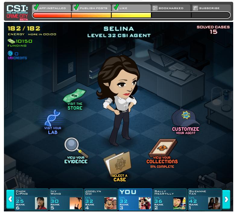 CSI: Crime City on Facebook