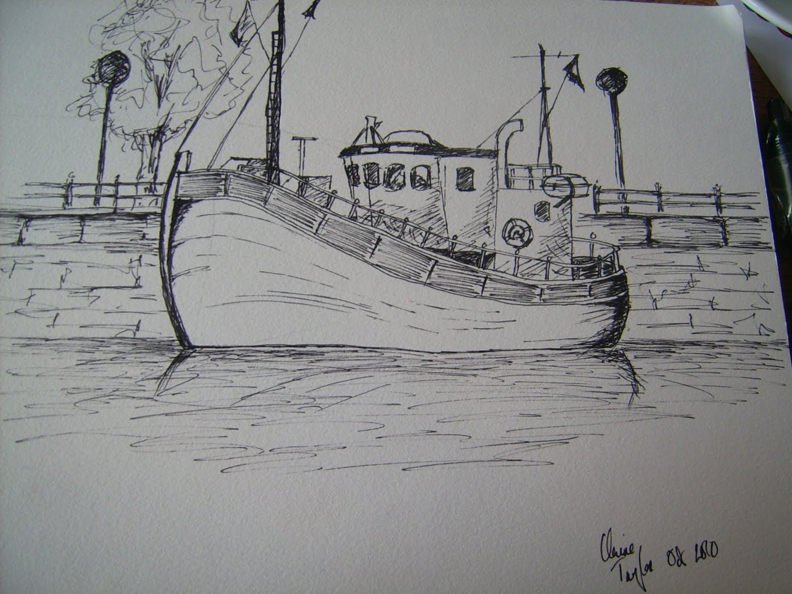 Claire Taylor - sketch and photo journal: Waterfront sketching