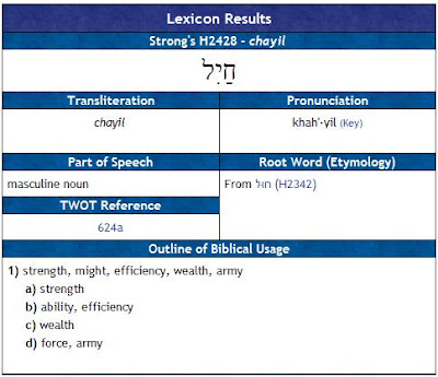 Daughters of Virtue (D.O.V.) - NCCI Charlotte: Learning Hebrew: Chayil