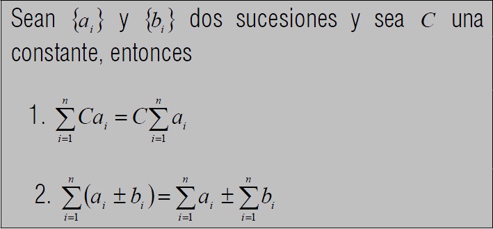 Cálculo Integral: Notación Sigma