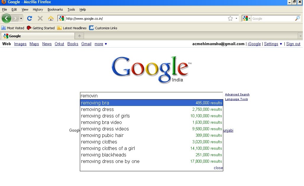 Scrutiny: Difference between 'www.google.com' and 'www.google.co.in'