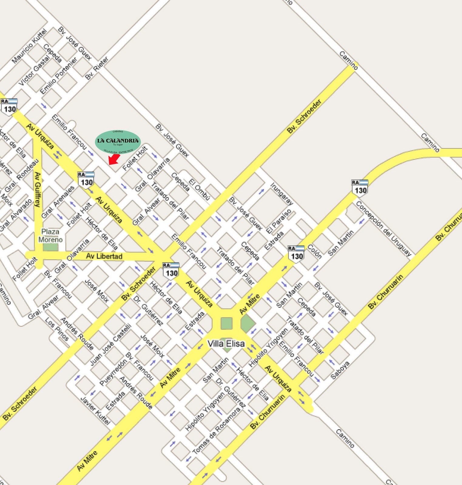 Villaguay Entre Rios Mapa