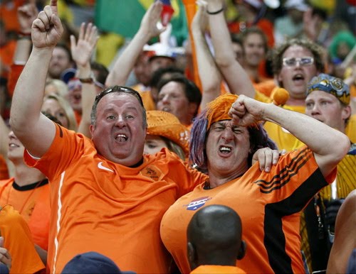 Photos of Netherlands Fans celebrating their National football team ...