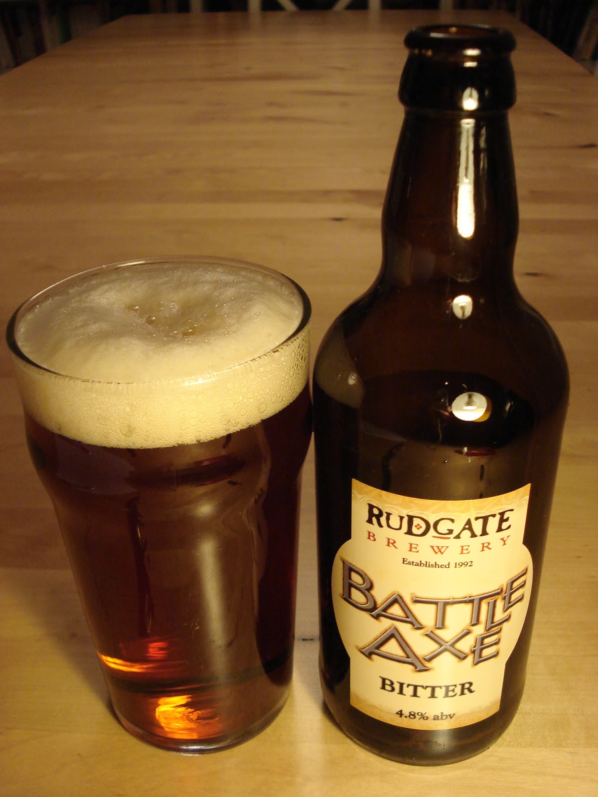 The Bottled Beer Year: Day 24, Beer 24 - Rudgate's "Battle Axe"
