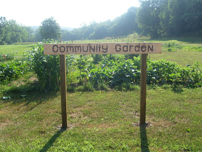 Radford Community Garden: sign