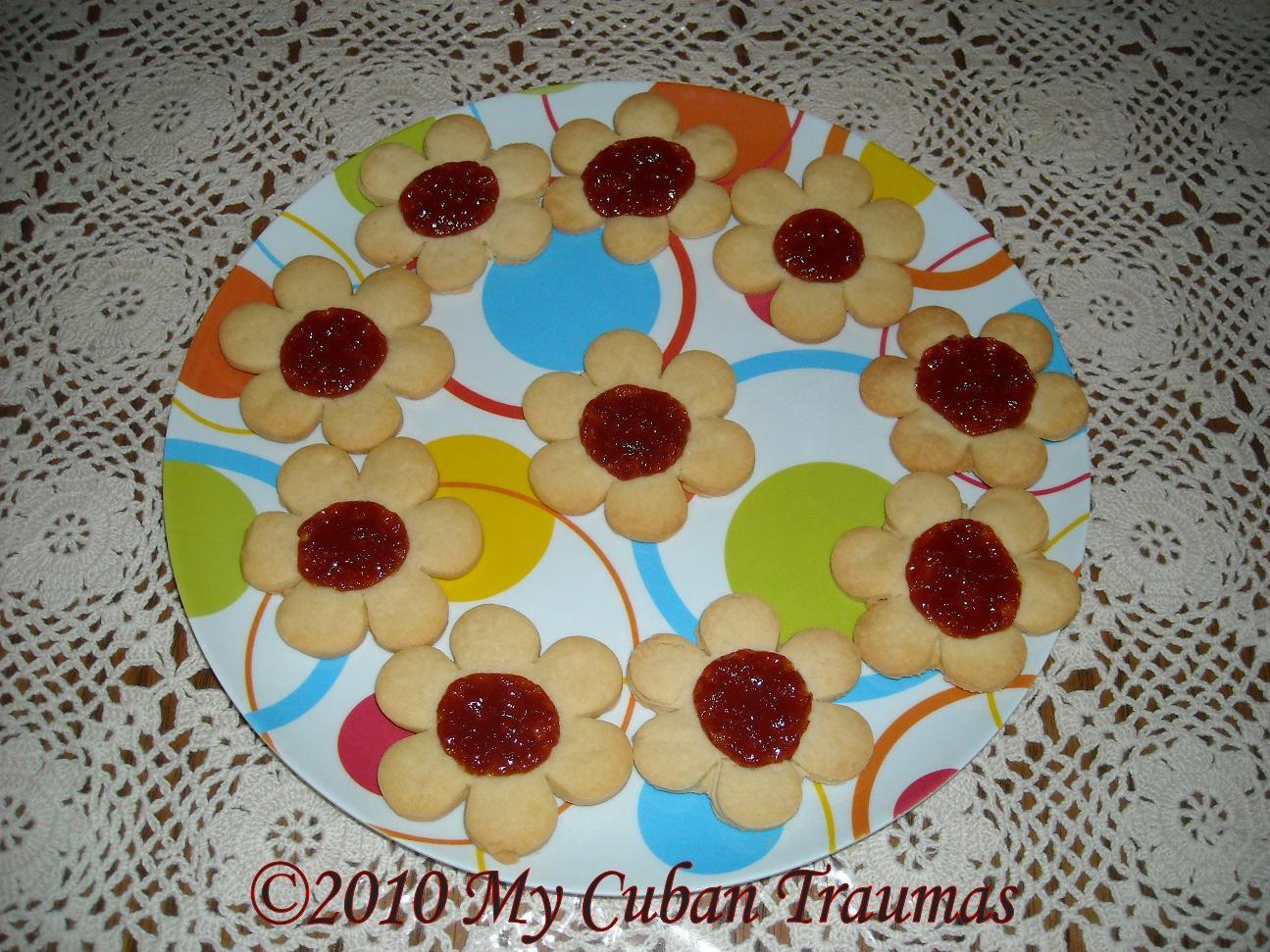 My Cuban Traumas: Shortbread Cookies & Guava Flower Cookies