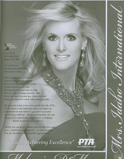 Idaho International Pageant Info: Program Book Ad Page examples