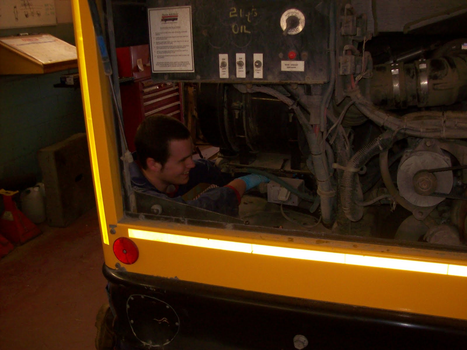 School Bus Mechanic: Mechanic Education Includes On The Job Training