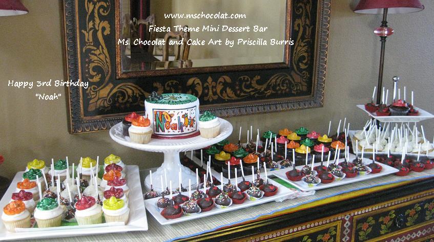 ms. chocolat: Fiesta Theme Mini Dessert Bar