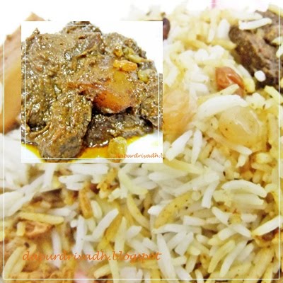 Dapur di Riyadh: Nasi Beriani Daging