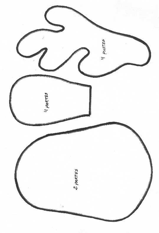 Moldes de renos navideños - Imagui