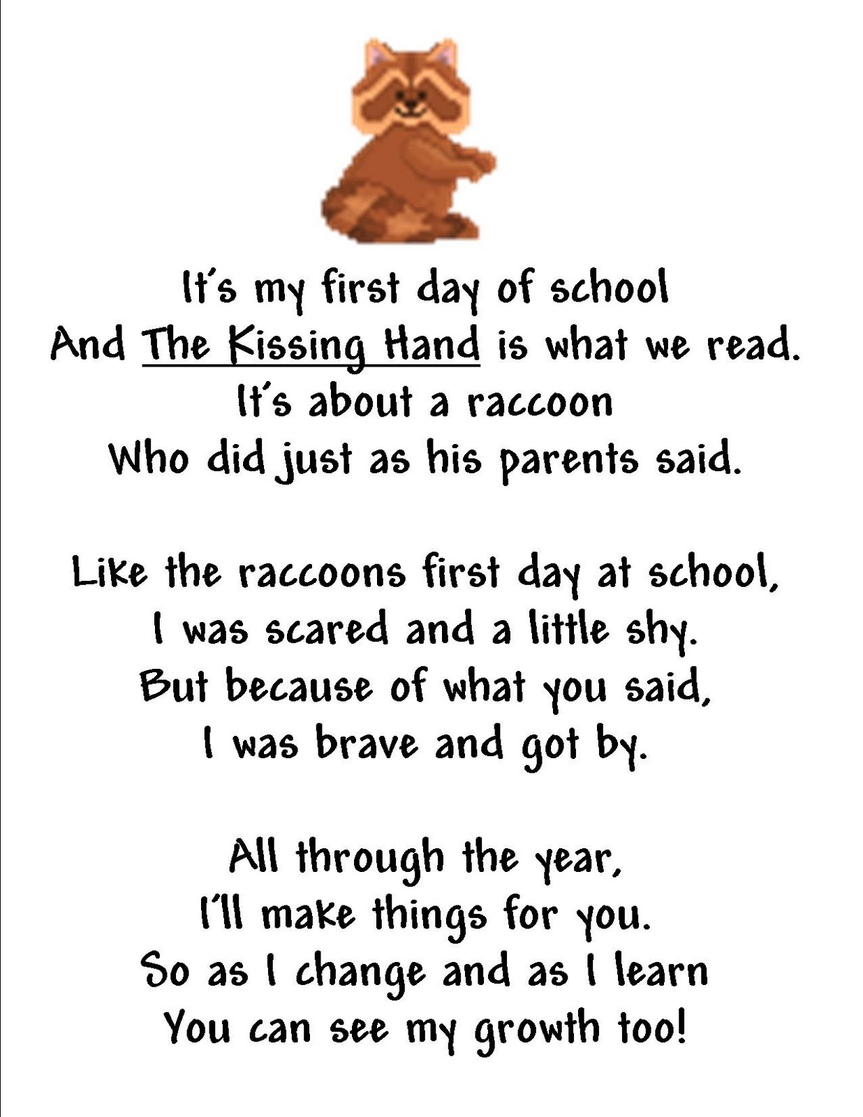 Educationtipster: Kathy Stemke, Author/Educator: FIRST DAY OF SCHOOL POEM!