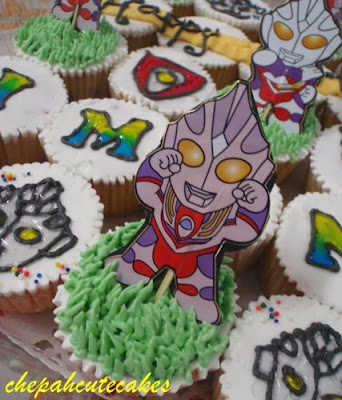 Home Bakery Bangi - Kajang: Ultraman cupcake sticker