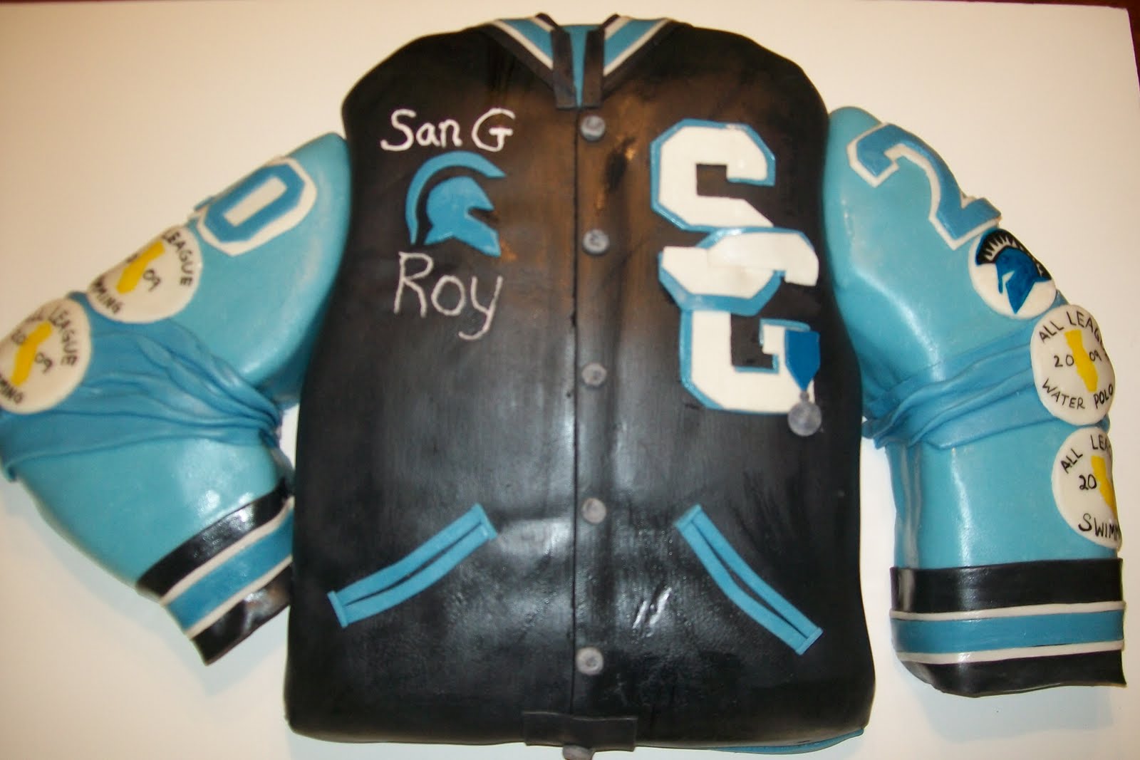Jennifer's Delectable's: Varsity Jacket Cake