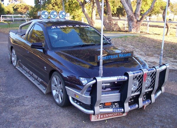 Pete's Patch In Oz: Utes, Aerials, Lights & Mudflaps - An Unholy Combo