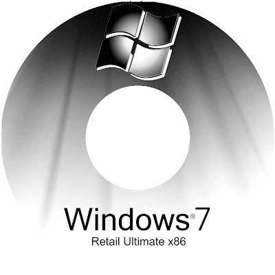 Nathan's thoughts: Windows 7 RTM LightScribe DVD Label Image