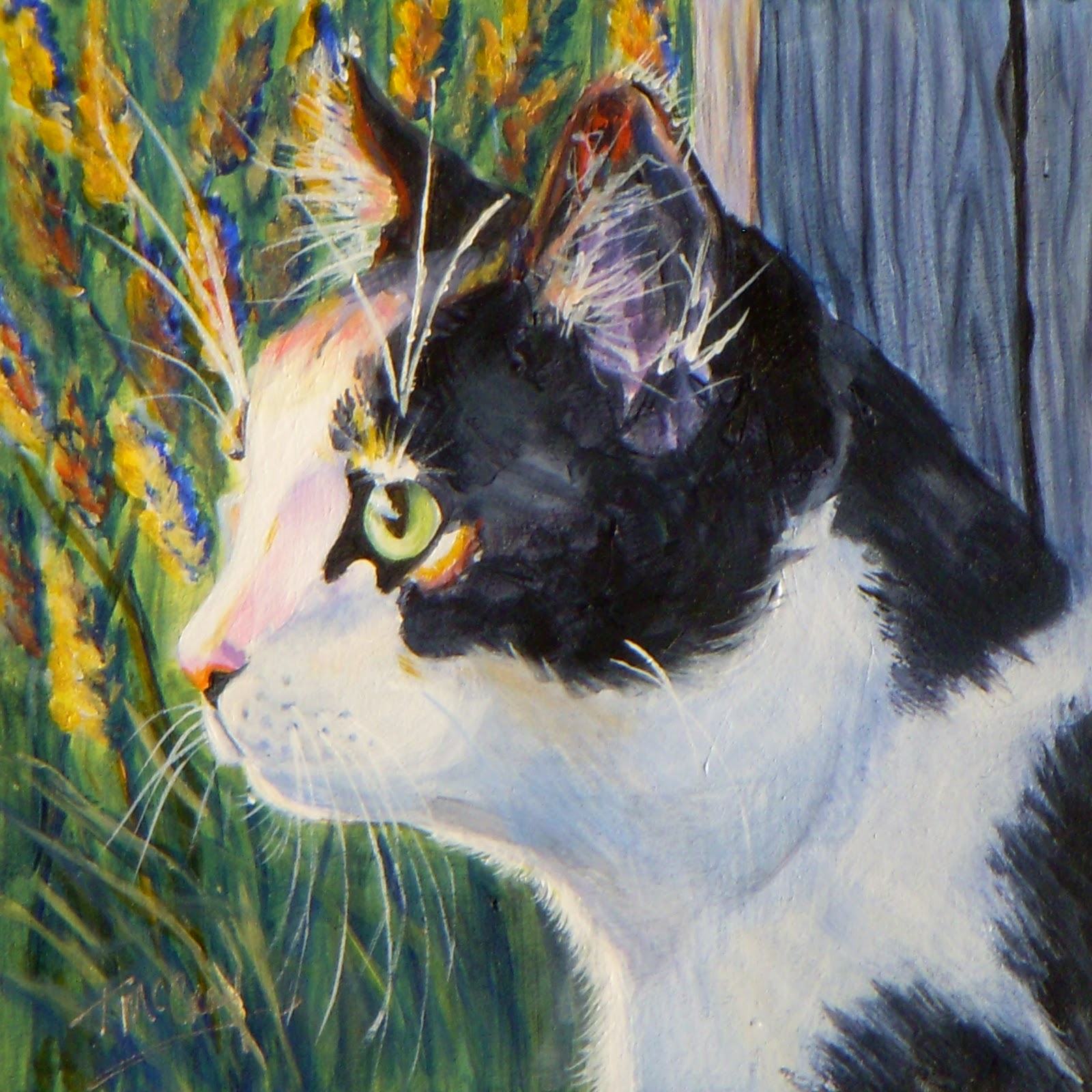 Terry McCray Art Blog: 100 Cats in 100 Days Cat # 26