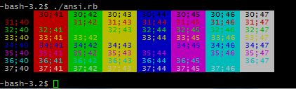 Ascii Color Codes