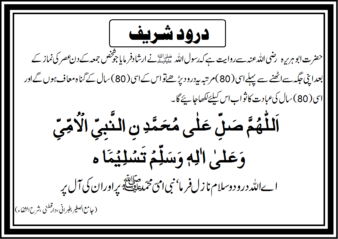 Best Wisher: Diffrent Types of Darood Sahreef