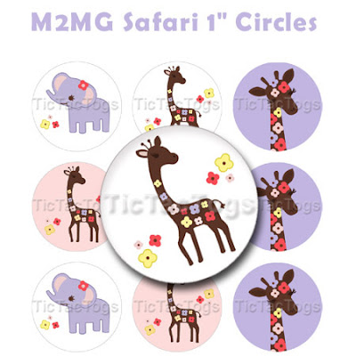 TicTacTogs - Original Graphic Design: M2MG Glamour Safari Graphics