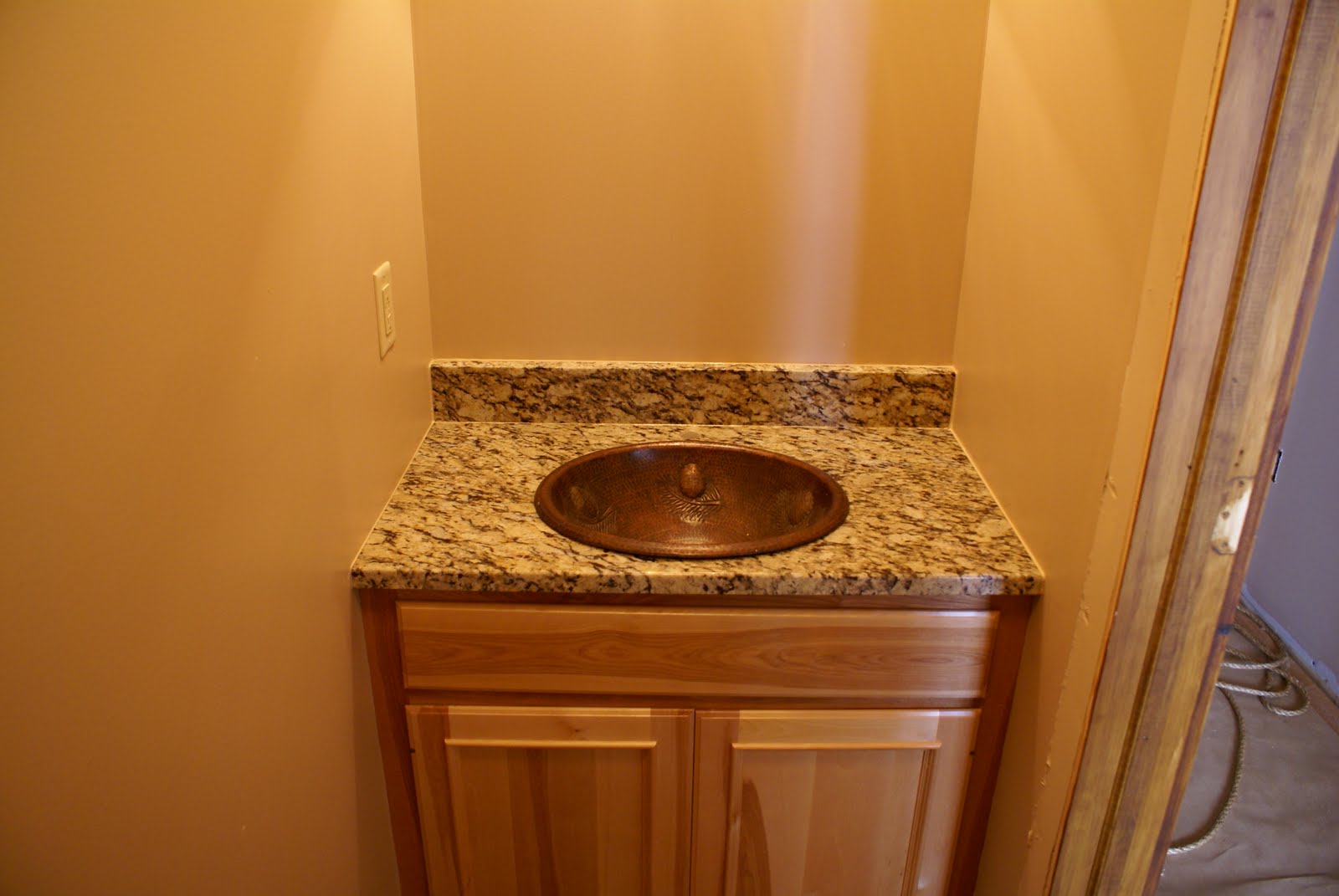 Hidden Bend Retreat, Romney West Virginia: Granite Installed