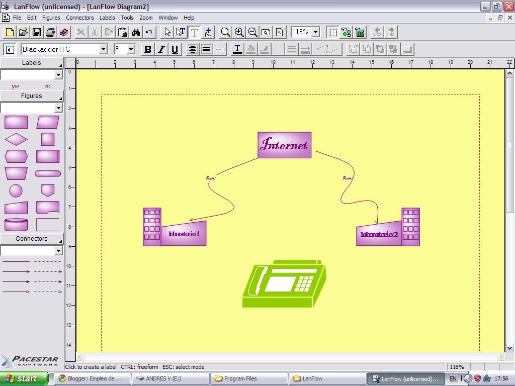 Empleo de Ntic`s: LanFlow Net Diagram