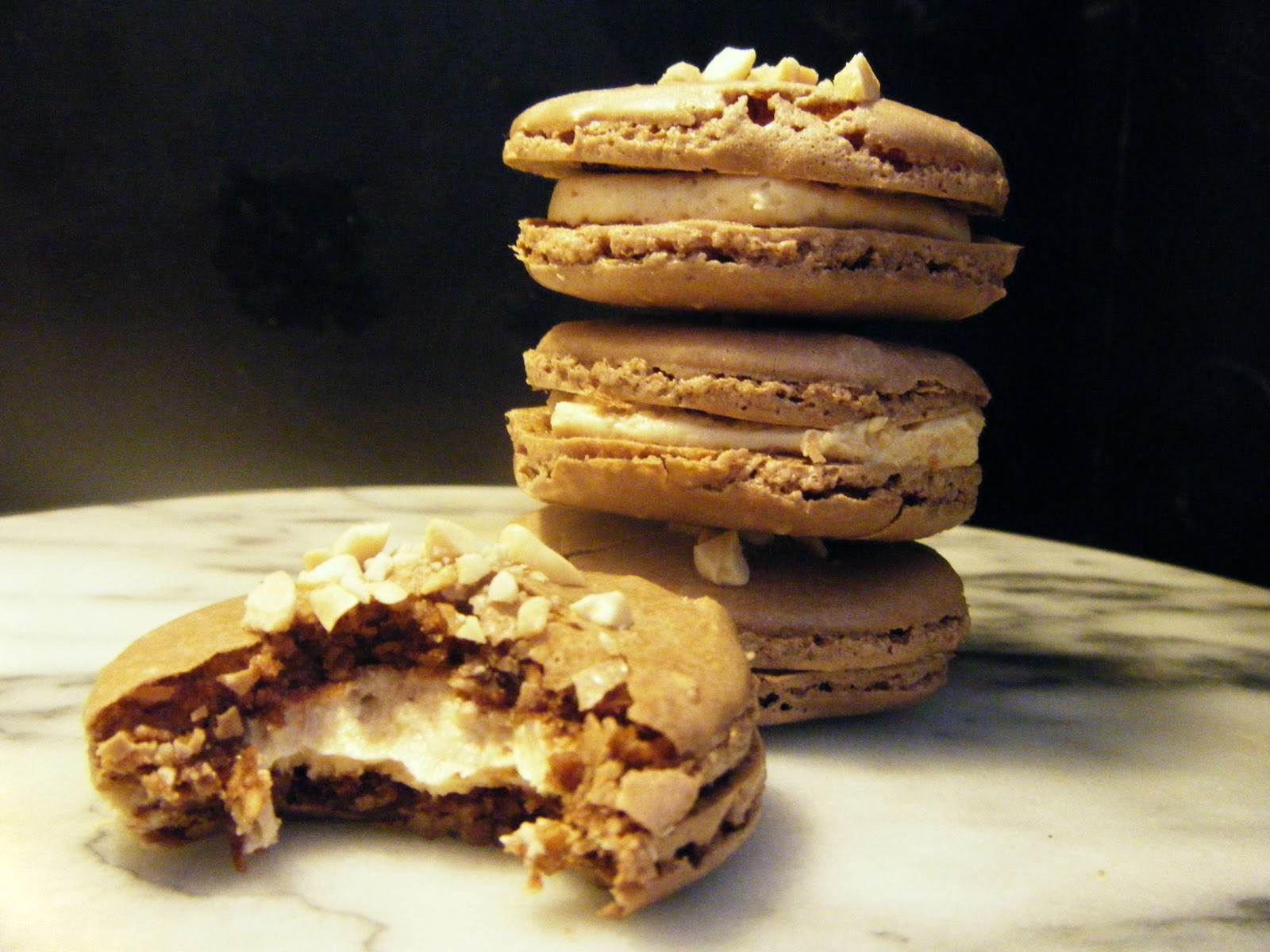west side baker: Chocolate Peanut Butter Macarons