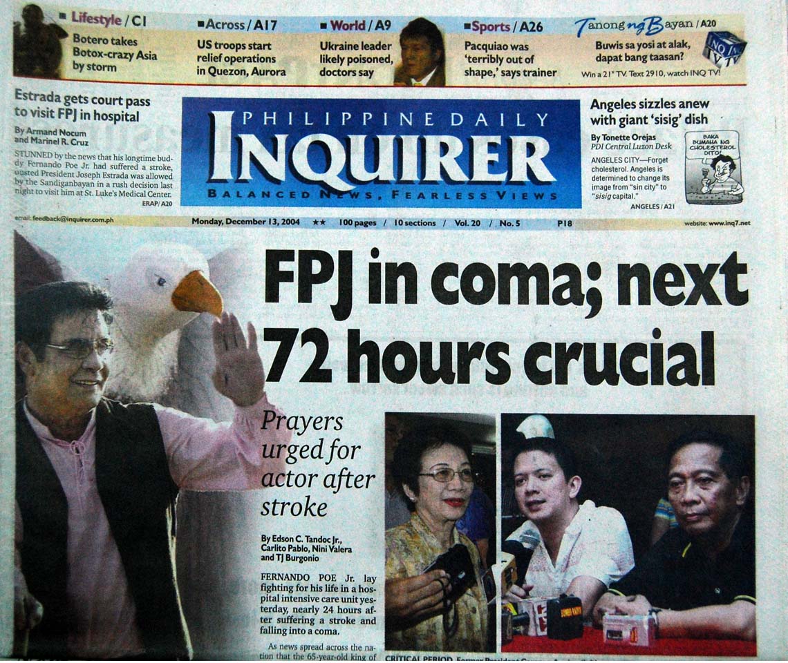 Video 48: THE HEADLINES 3 YEARS AGO: FPJ IS DEAD