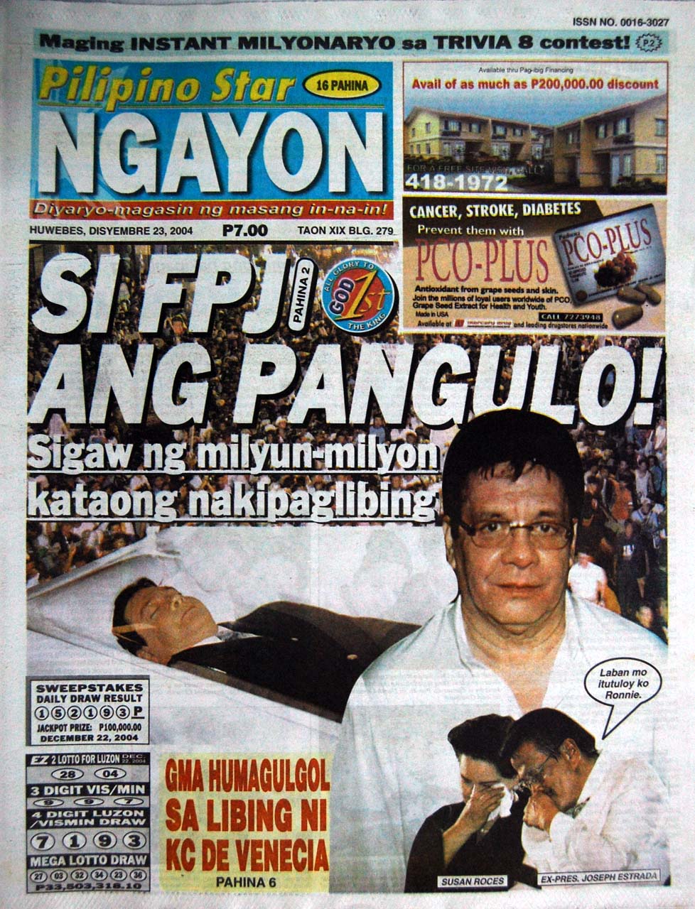 Video 48: THE HEADLINES 3 YEARS AGO: FPJ IS DEAD