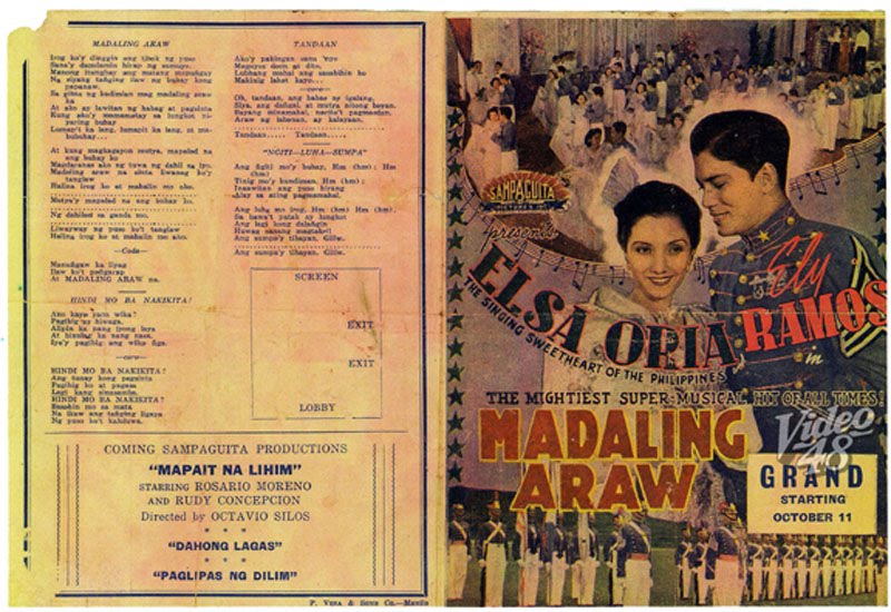 Video 48: RARE PRE-WAR TAGALOG MOVIE FLYERS # 7: ELSA ORIA AND ELY ...