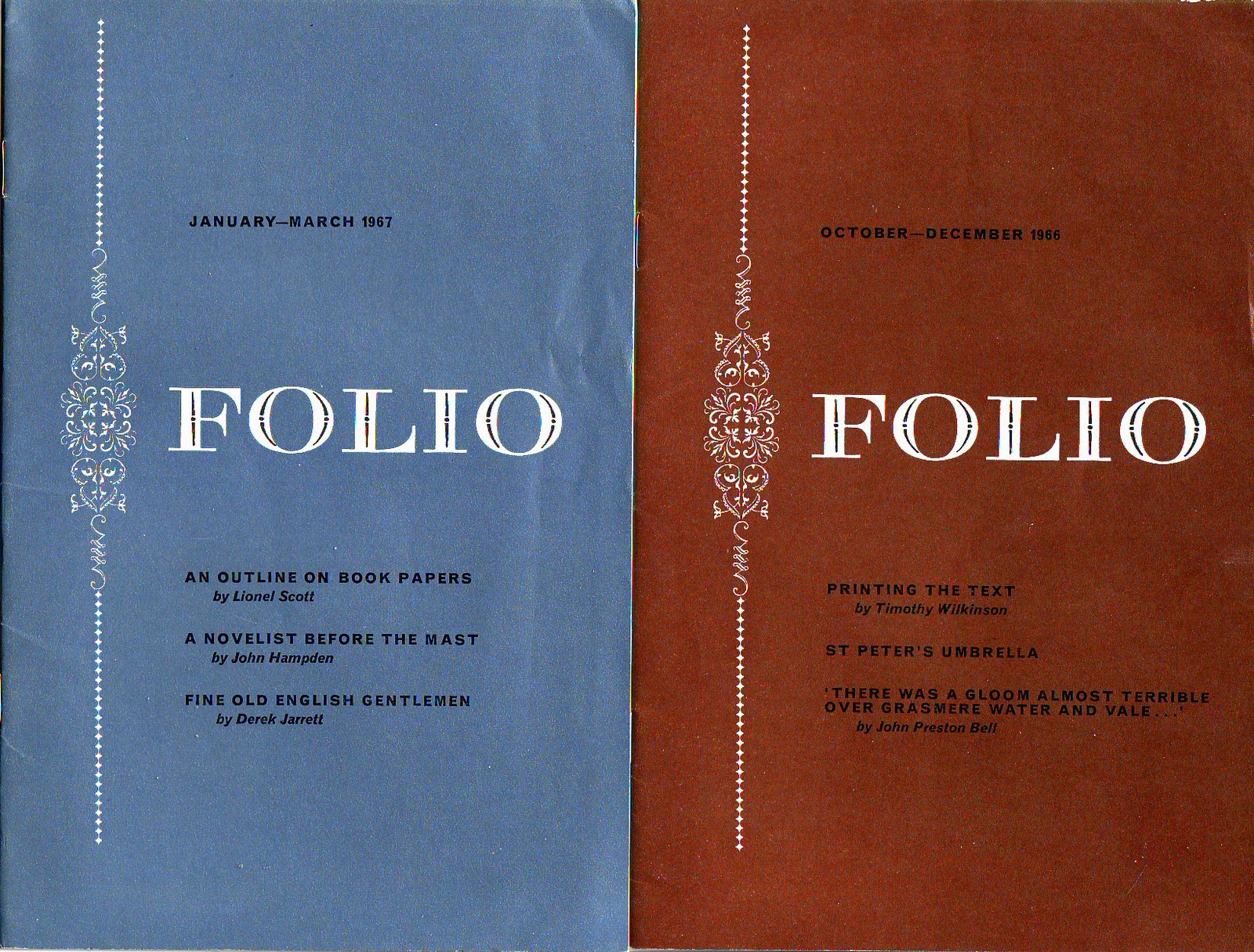 prestonillustration: Folio - The Folio Society Magazine April -June 1967