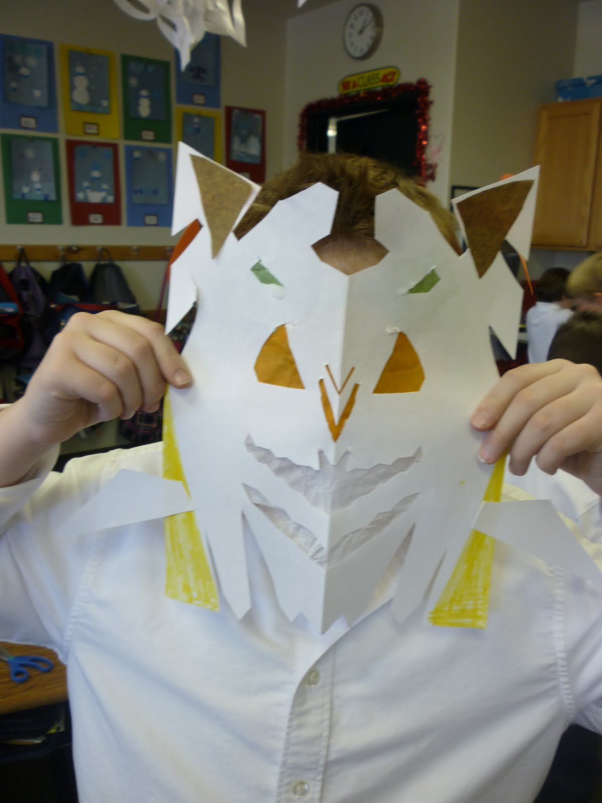 Summit Academy Loves Art!: Third Grade Symmetry Masks