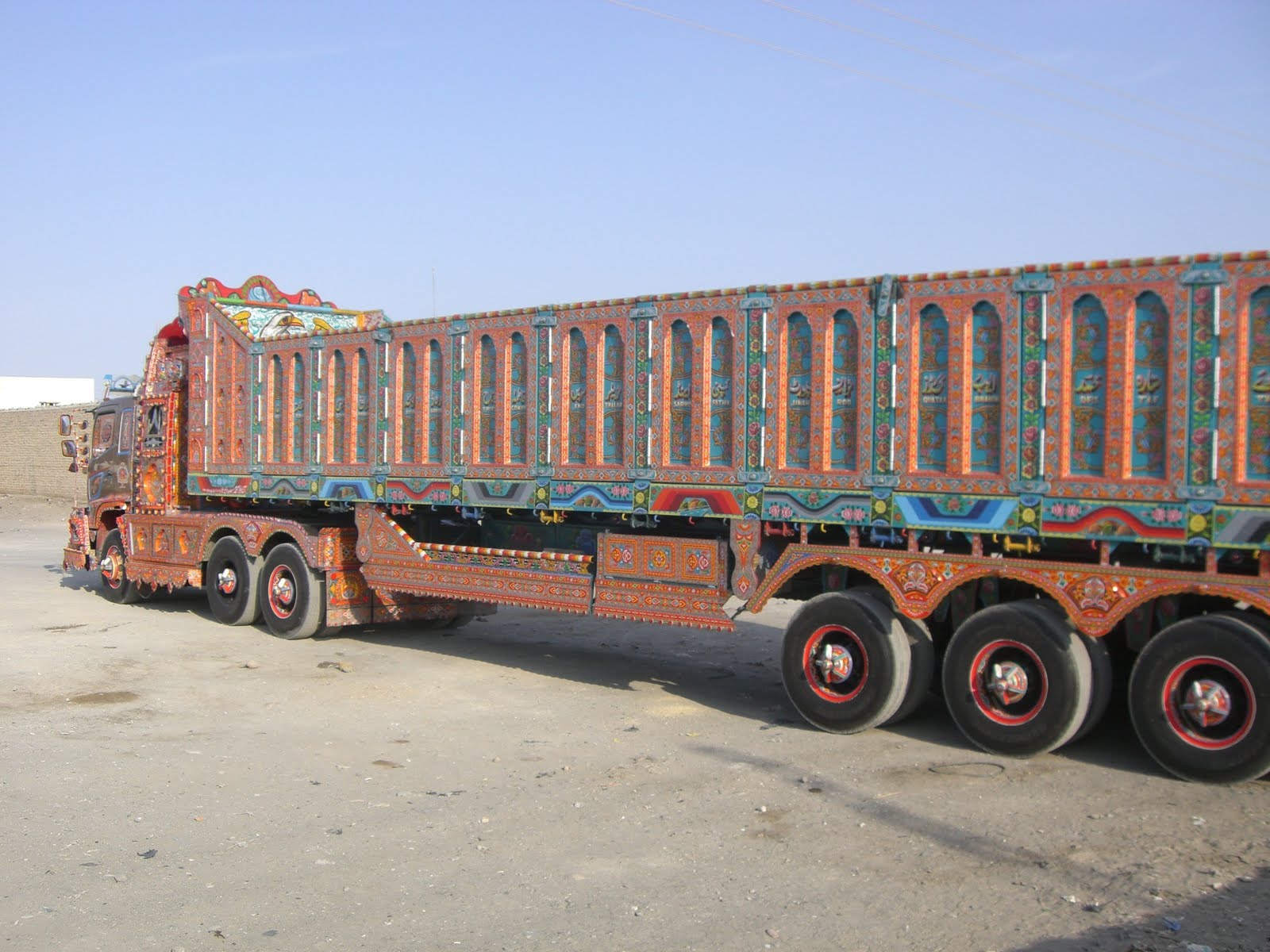 Jo and Mark Overland: Pakistani trucks
