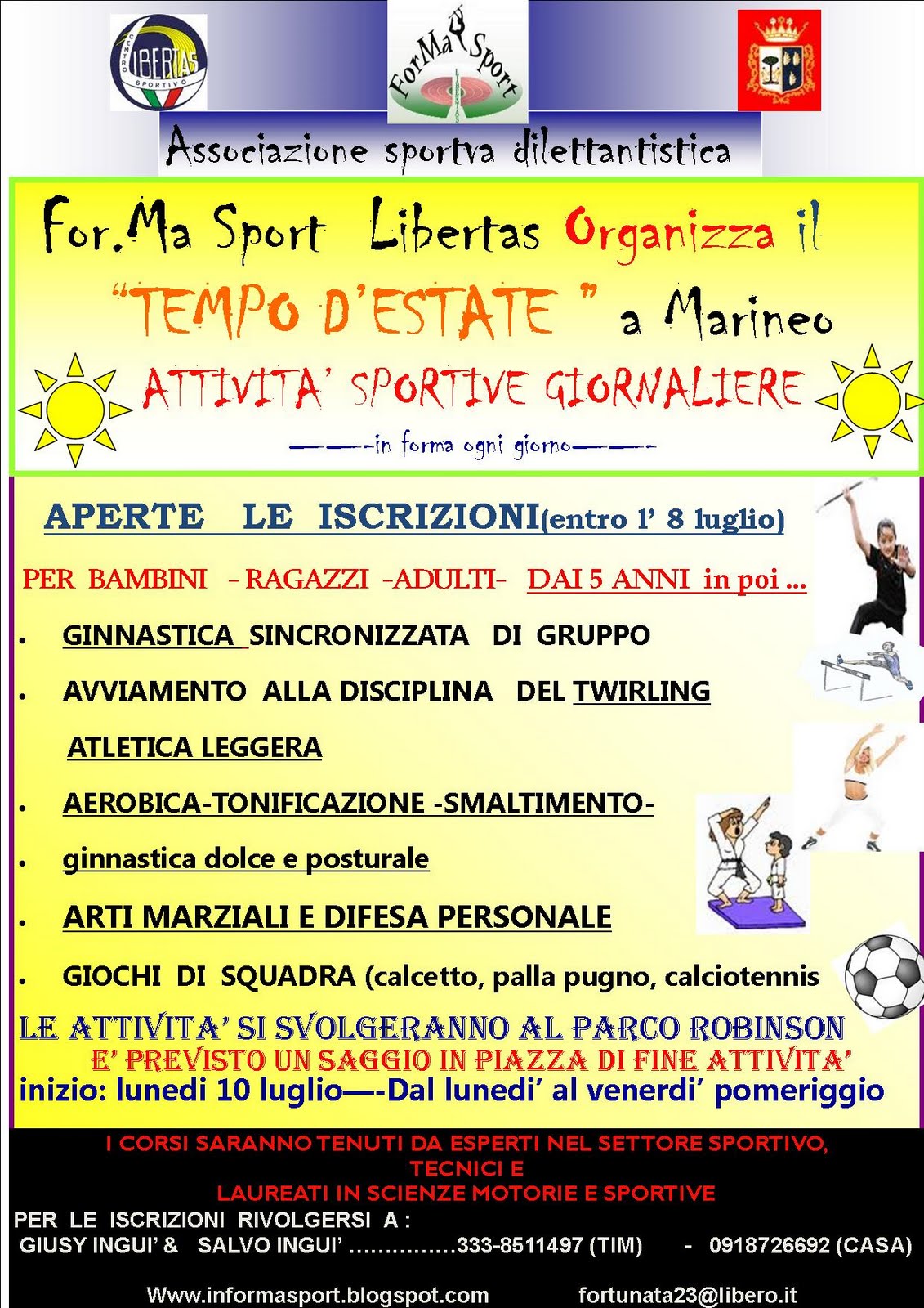 ForMa Sport associazione sportiva dilettantistica: ATTIVITA' SPORTIVE ...