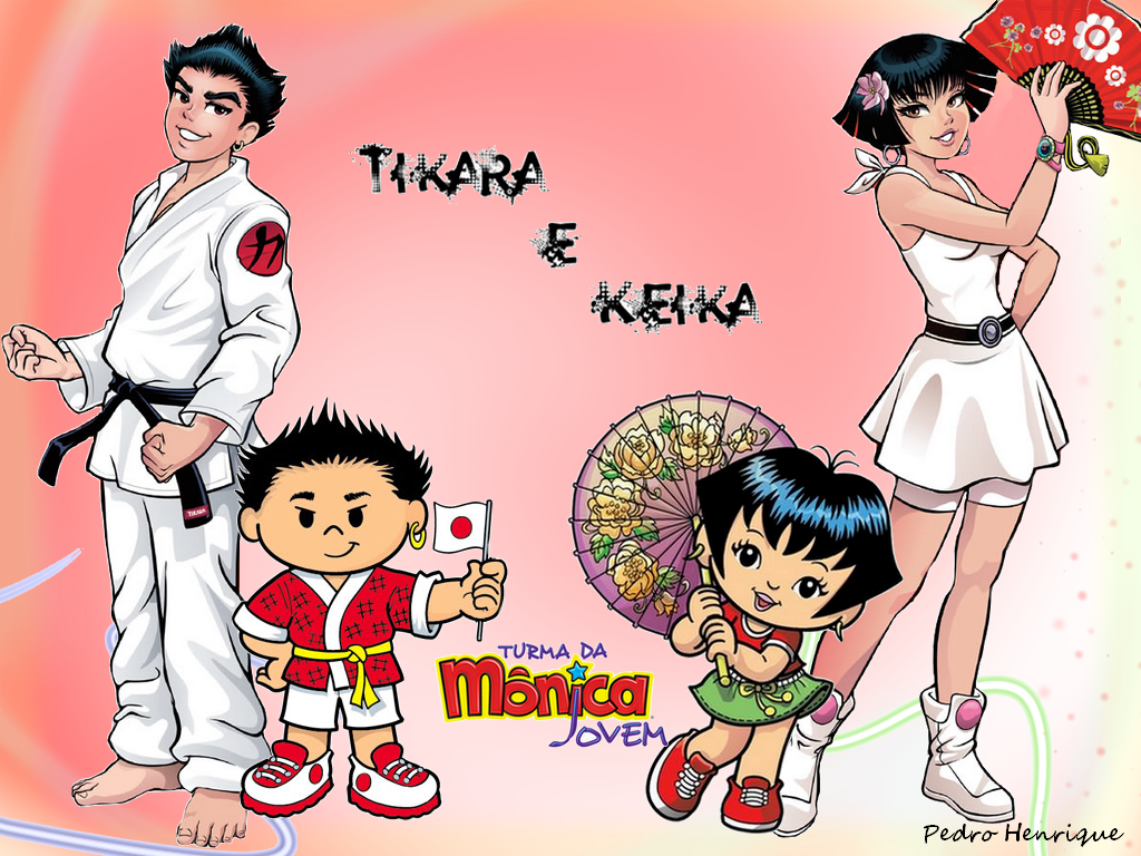 Wallpaper Exclusivo: Tikara e Keika Jovens! | Turma da Mônica Jovem ...