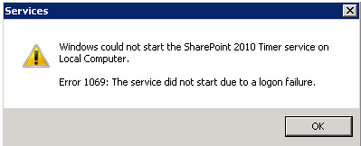 Smile leads to success: SharePoint Server 2010 Farm Service Account ...