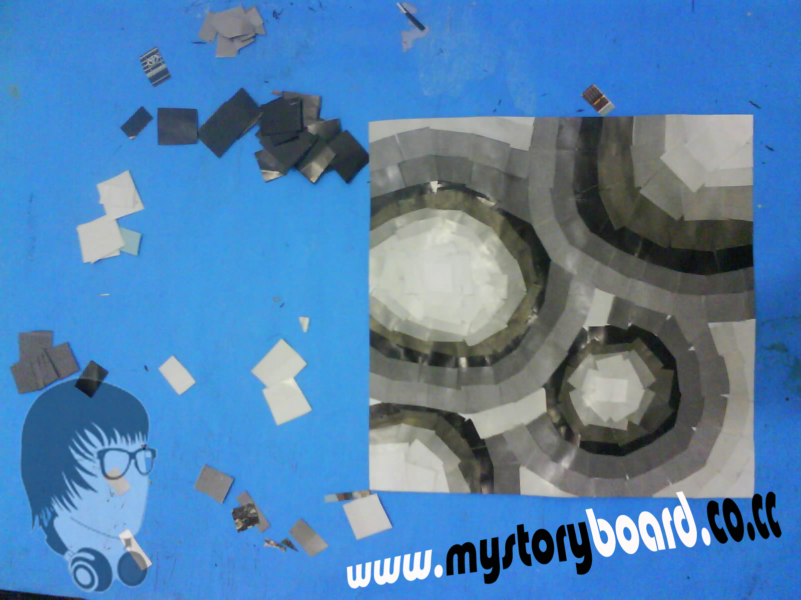 Firli Herdiana Portfolio 2012: Nirmana 2D : Mozaik Gradasi Hitam-Putih ...