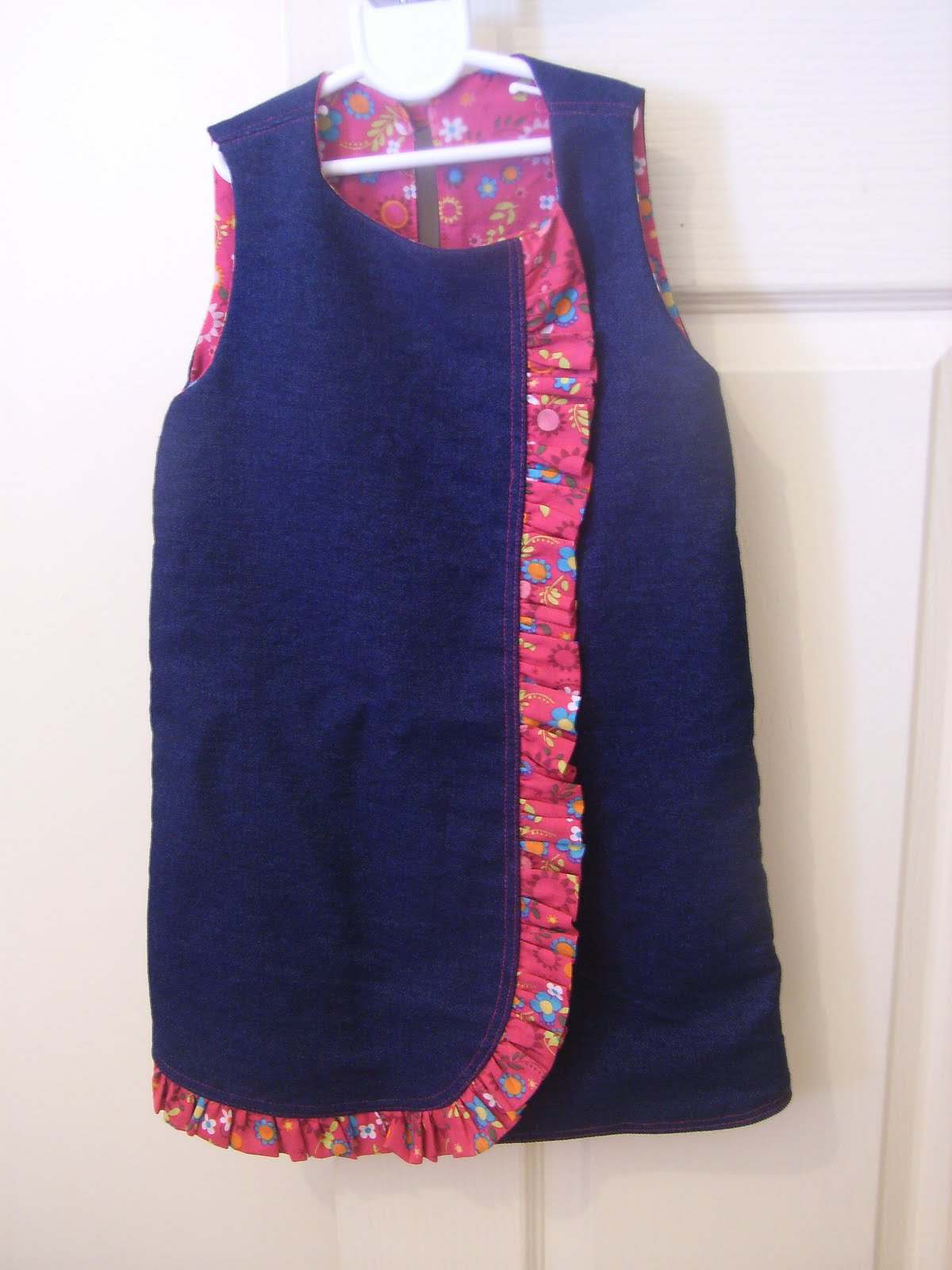 HeavenLee Creations: Pretty Ruffled Pinafore Wrap Dress