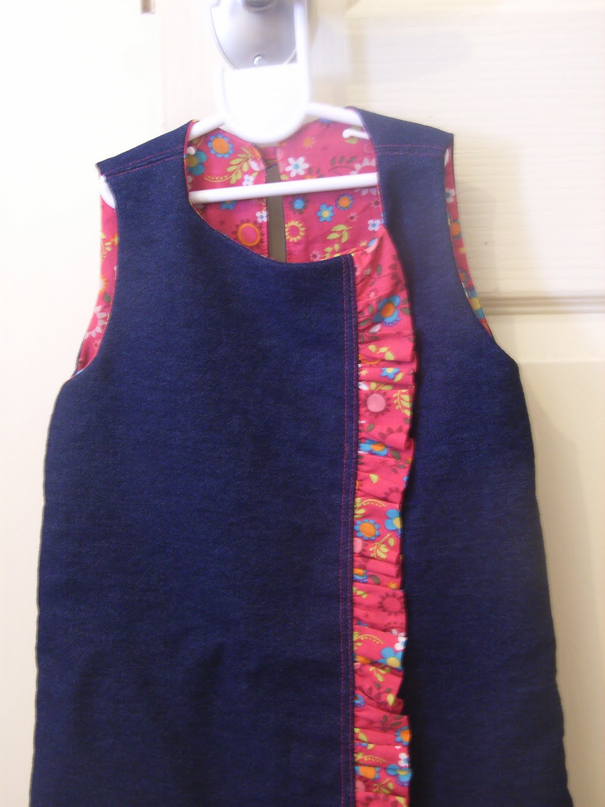 HeavenLee Creations: Pretty Ruffled Pinafore Wrap Dress