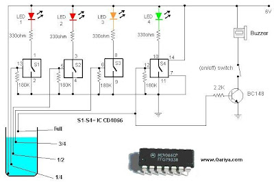 Circuits Apmilifier: Water Level Indicator This electronic circuit is a ...