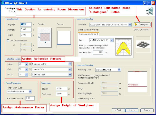 DIALux Lighting Software Program ~ Electrical Knowhow
